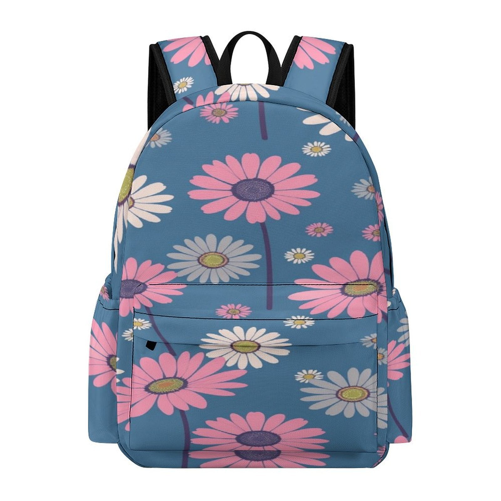 Floral Seamless Pattern Book Bag Men Backpack For Teen Large Capacity ...