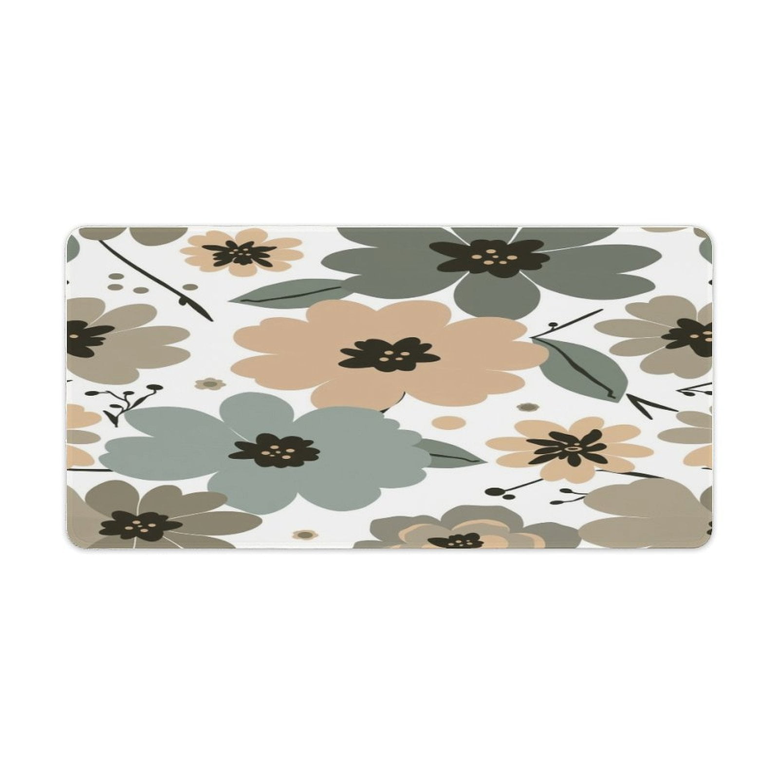 Floral Seamless Pattern Mousepad Gamer Desk Mat Large Keyboard Pad ...