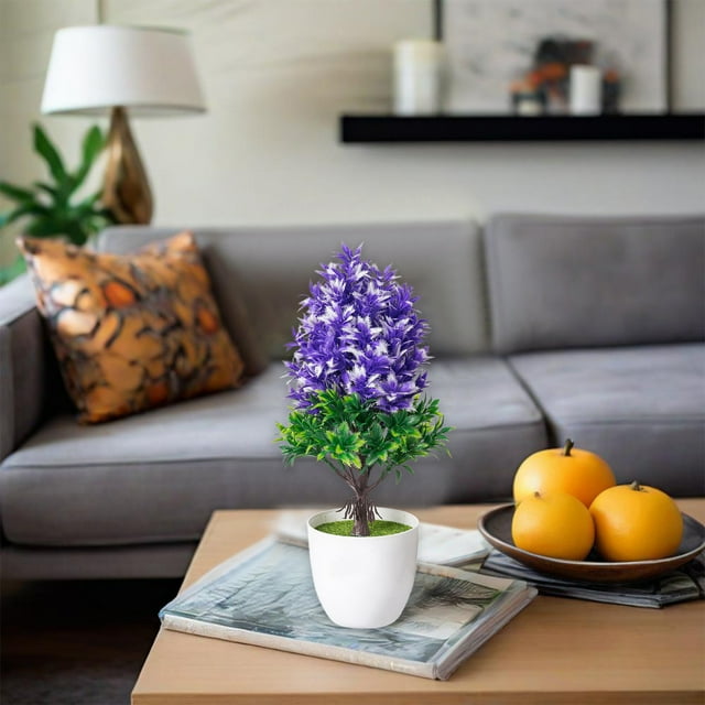 Floral Simulation Bouquet, Living Room Centerpiece, Glass Vase ...