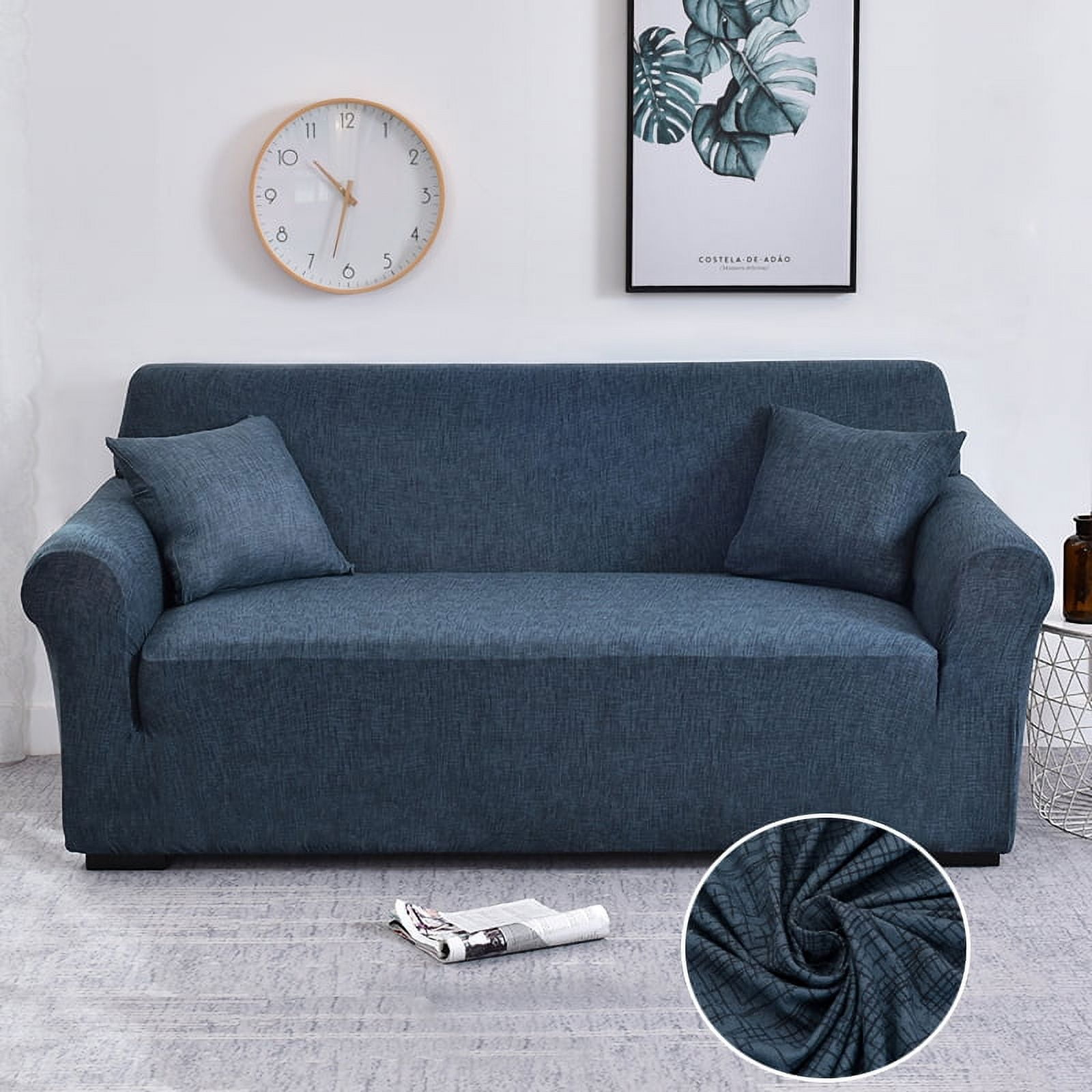Floral Sofa Cover Cotton Elastic Wrap All-inclusive Slip-resistant Sofa ...
