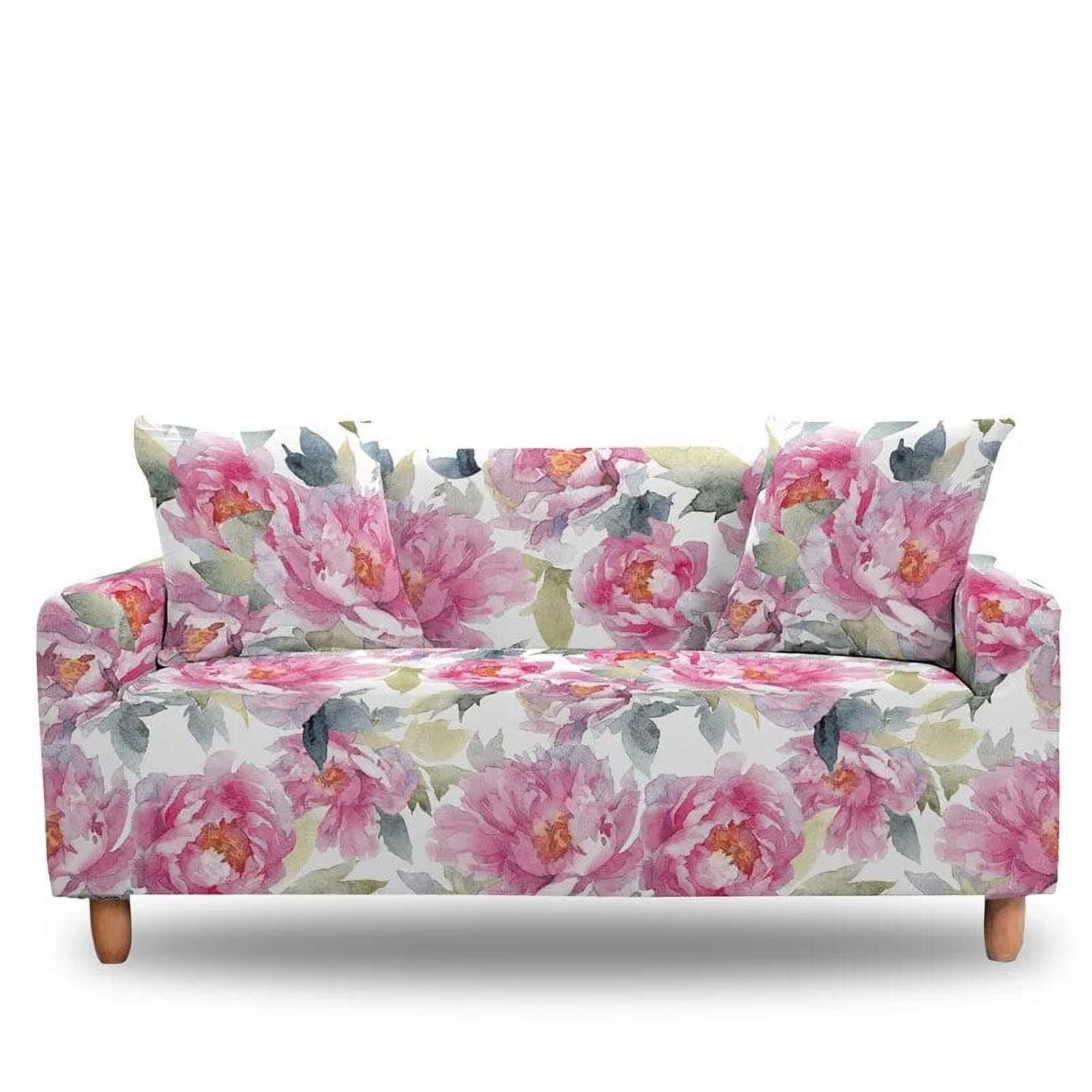 Floral Sofa Covers for Living Room Stretch Slipcovers Sectional Couch ...