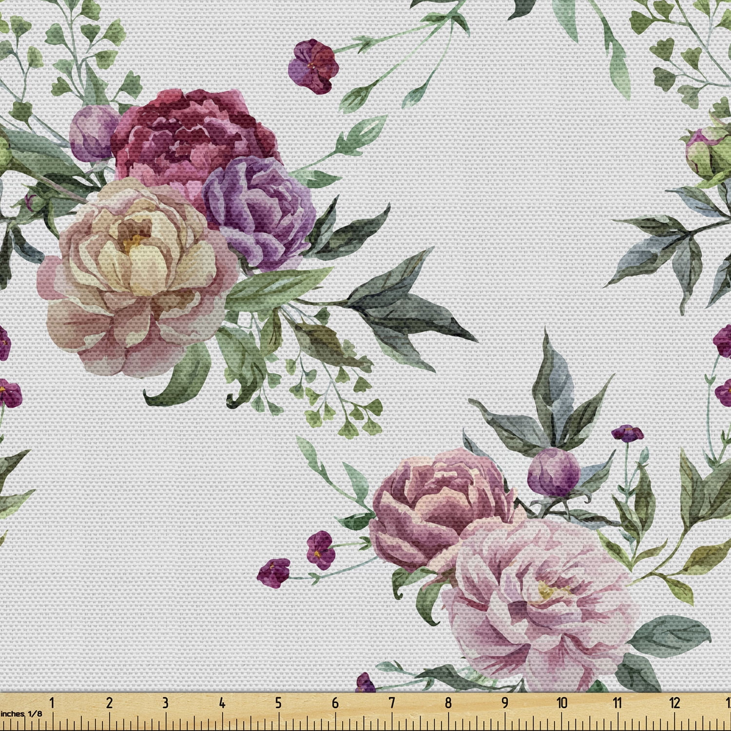 Floral Sofa Upholstery Fabric by the Yard, Botanical Blossoms of the ...