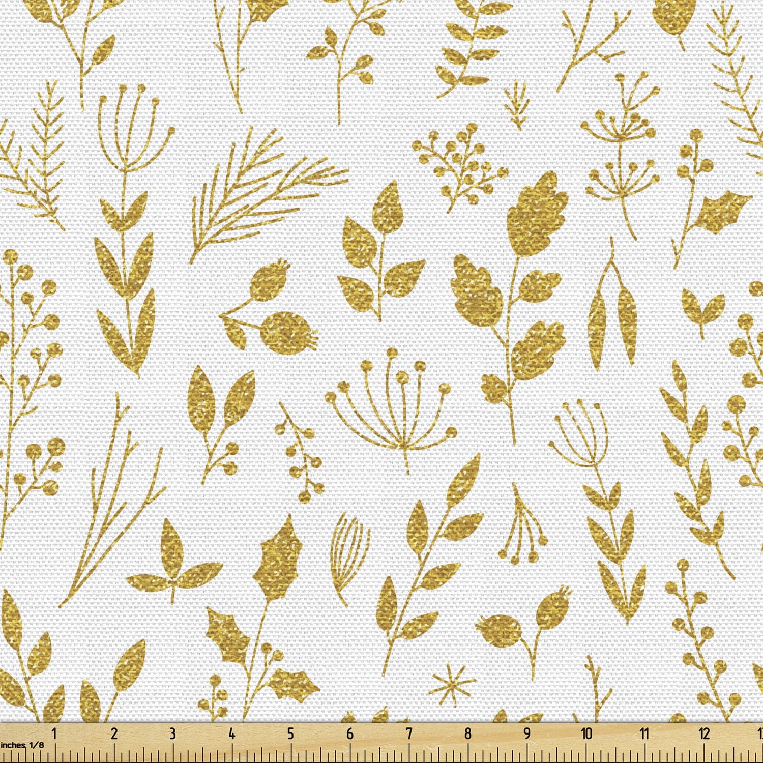 Ambesonne Floral Fabric by the Yard Upholstery, Spring Season ...
