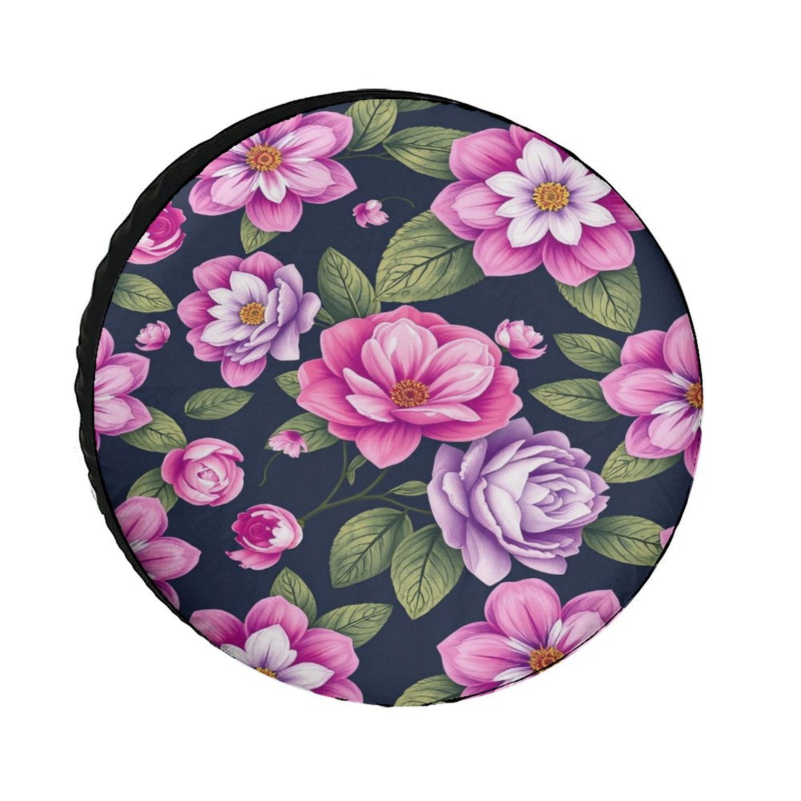Floral Spare Tire Cover Weatherproof Wheel Camper Protectors Universal ...