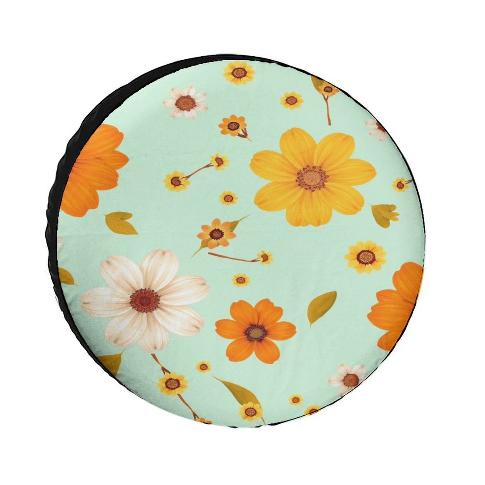 Floral Spare Tire Cover Weatherproof Wheel Camper Protectors Universal ...