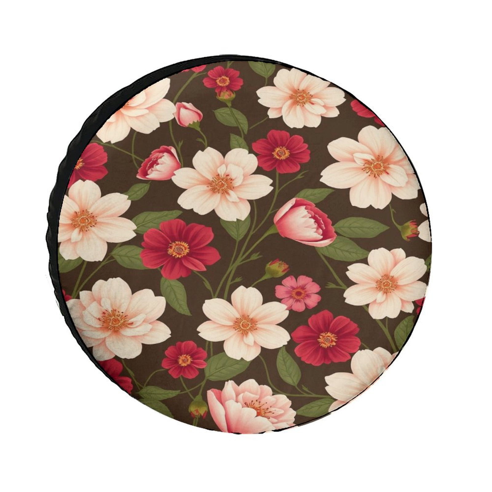 Floral Spare Tire Cover Weatherproof Wheel Camper Protectors Universal ...