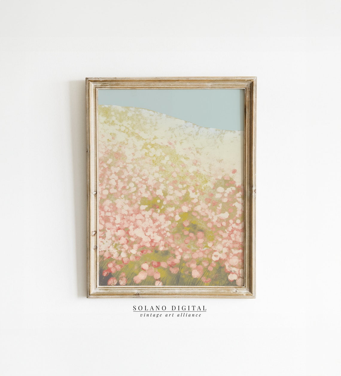Floral Spring Wall Art Wildflower Portrait Print Abstract Flower Spring ...