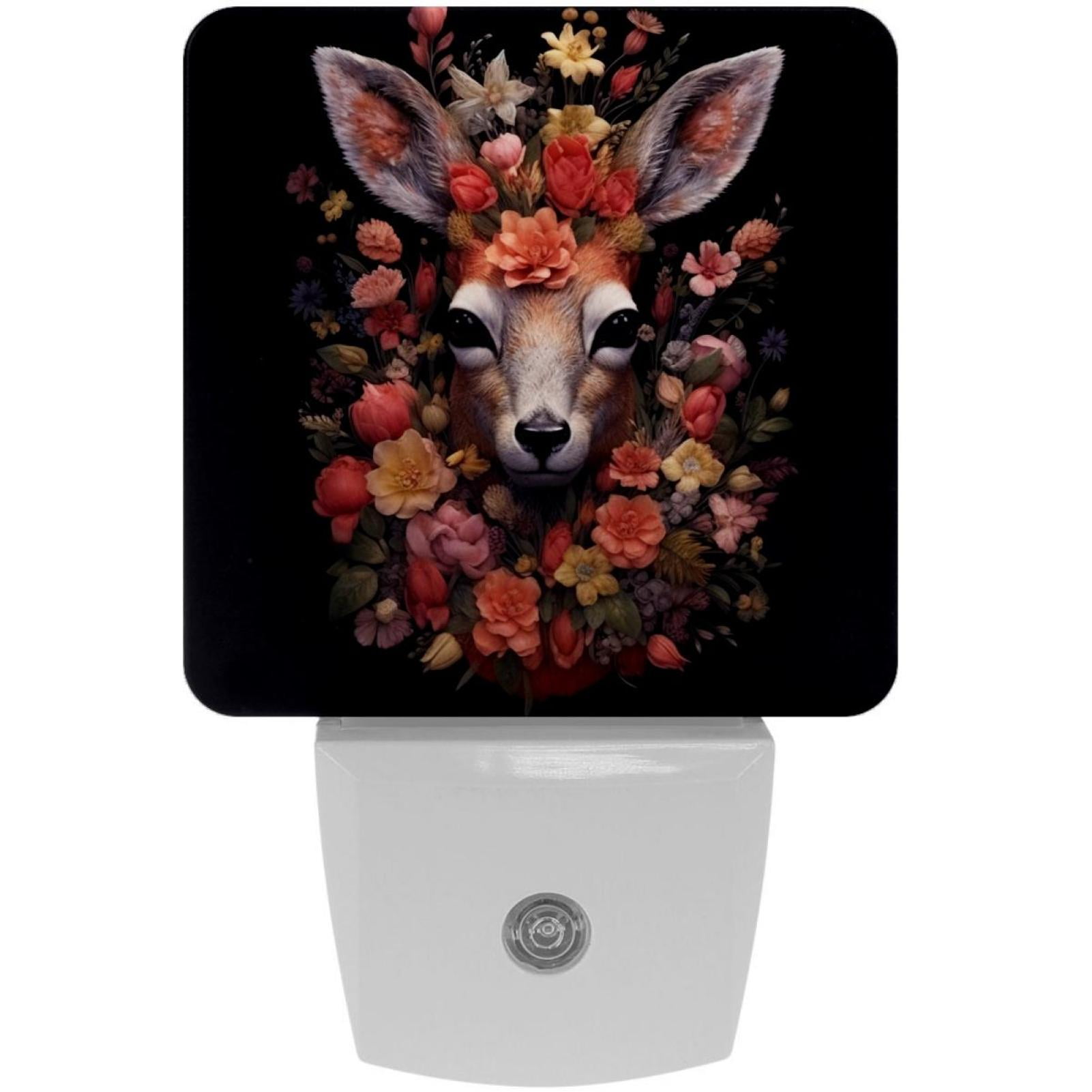 Floral Square LED Night Lights - Small, Portable Lighting for Any Room ...