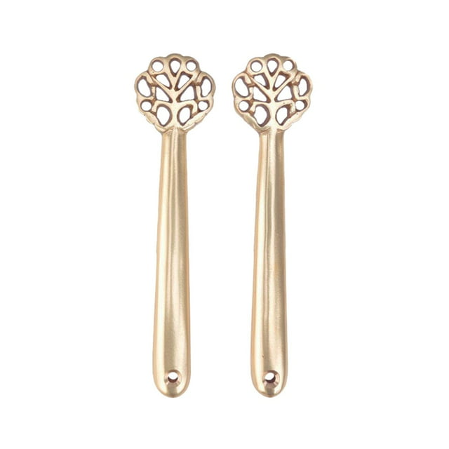 Floral Stair Carpet Runner Holder Clips Solid Cast Brass PVD Finish 5.5 ...