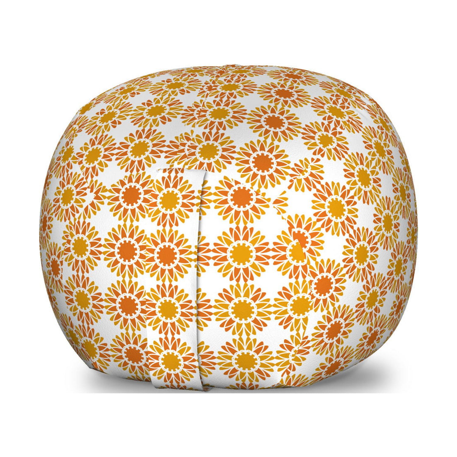 Floral Storage Toy Bag Chair, Digitally Illustrated Pattern with ...