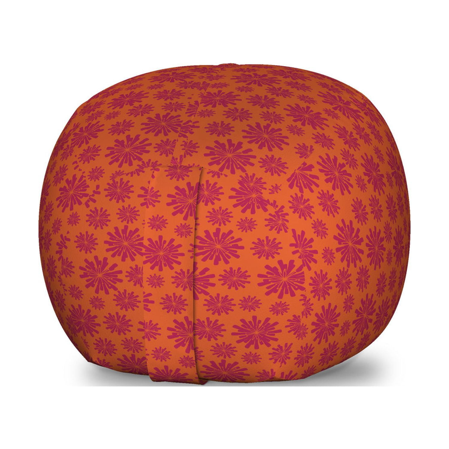 Floral Storage Toy Bag Chair, Modern Design with Geometrical Bold Line ...