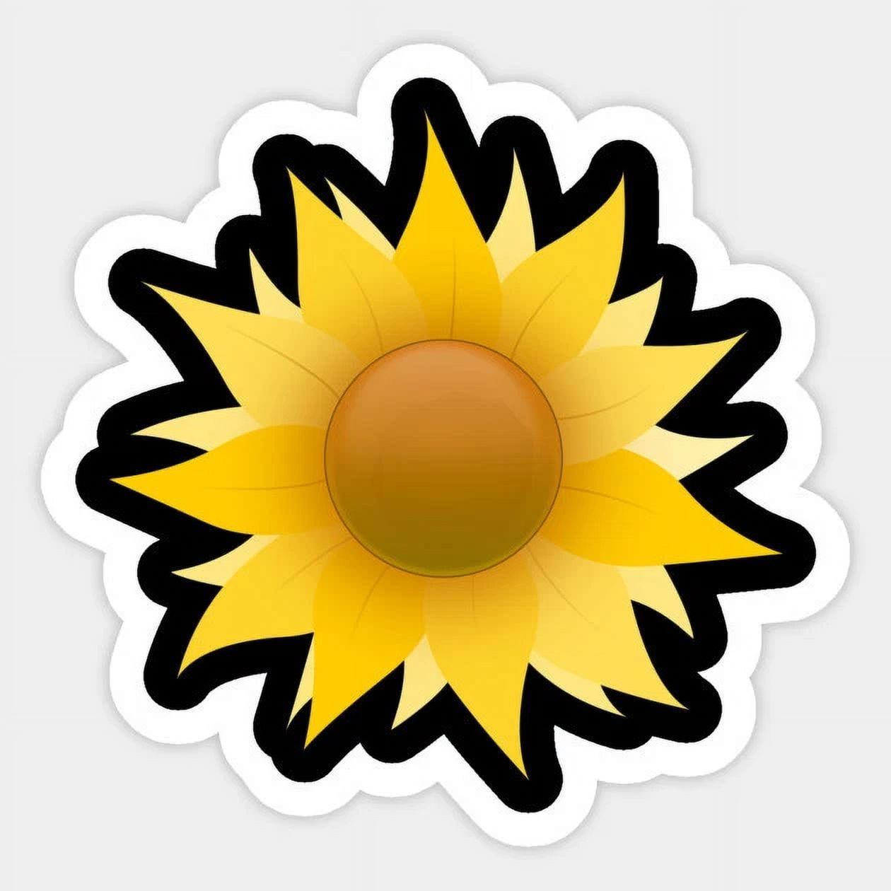 Floral Sunflower Flower Sunshine Sticker For Laptop Quote Bumper Phone ...