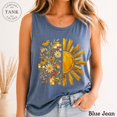 Floral Sunset Tank Boho Sun Shirt Wildflower Tank Top Summer Beach ...