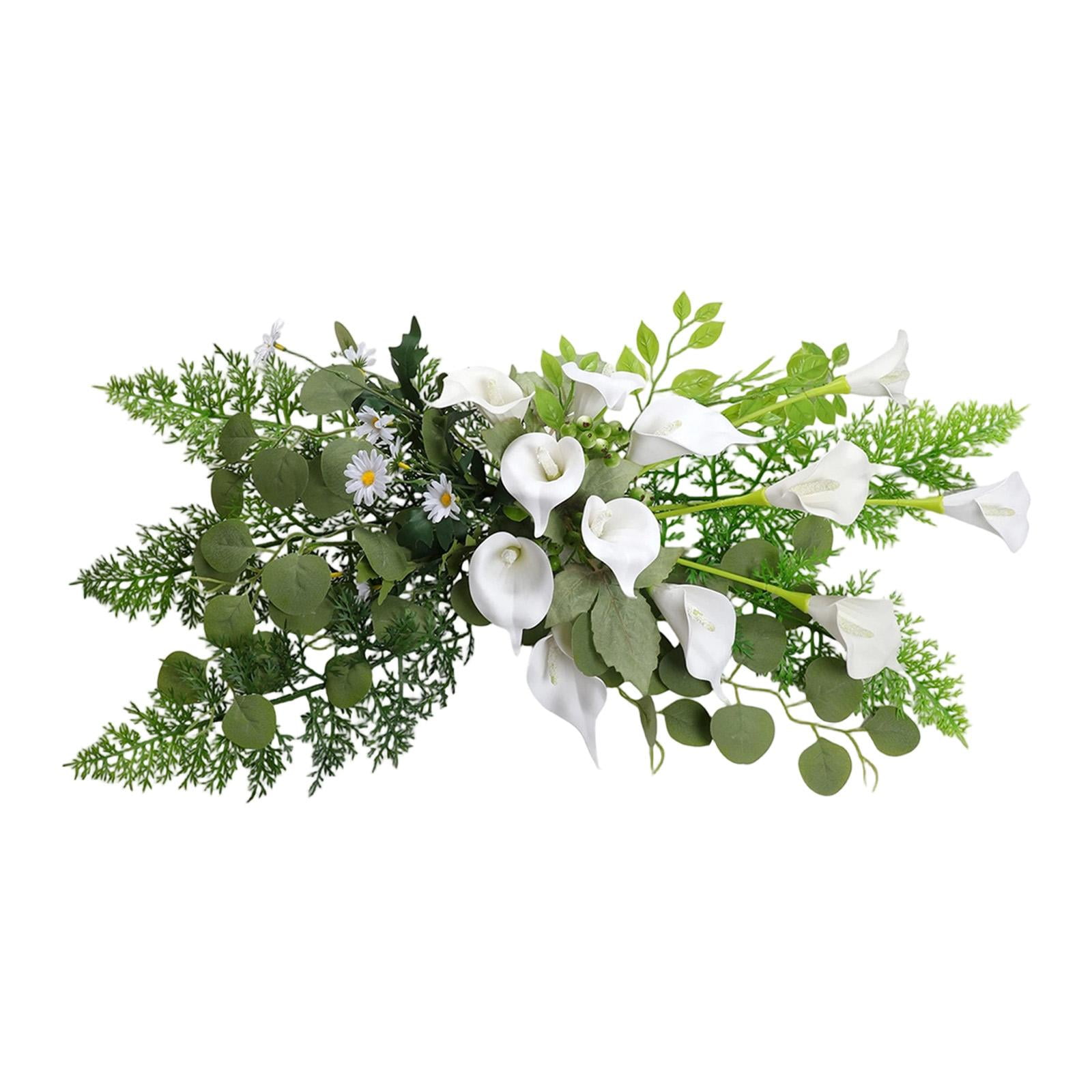 Floral Swag Arrangement Wedding Arch Calla Lily Silk PU Greenery for ...