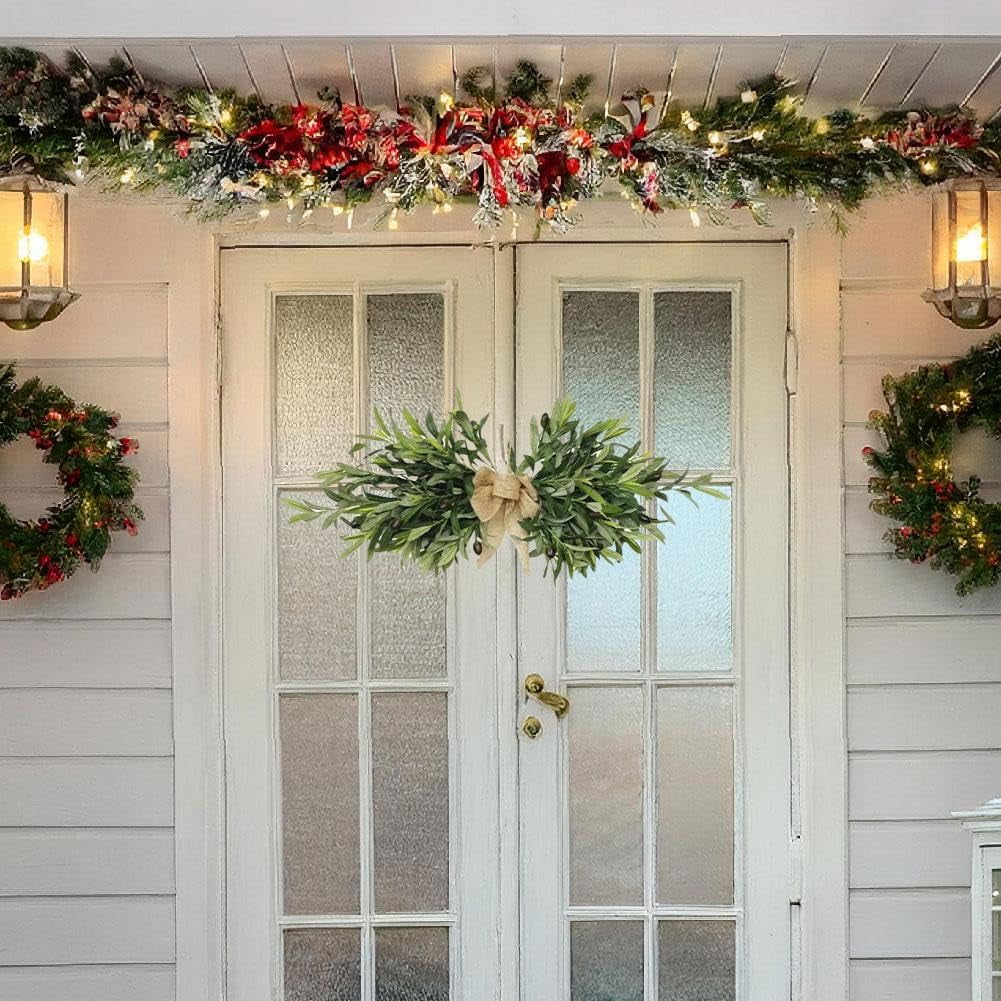 Floral Swag, Greenery Swag, Artificial Olive Flower Swag, Spring Floral ...
