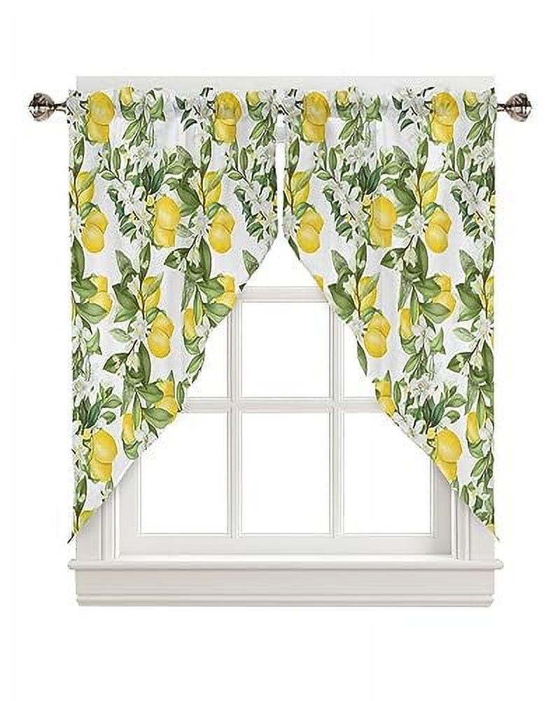 Floral Swag Valance Curtains Blue and White Porcelain Map Texture ...