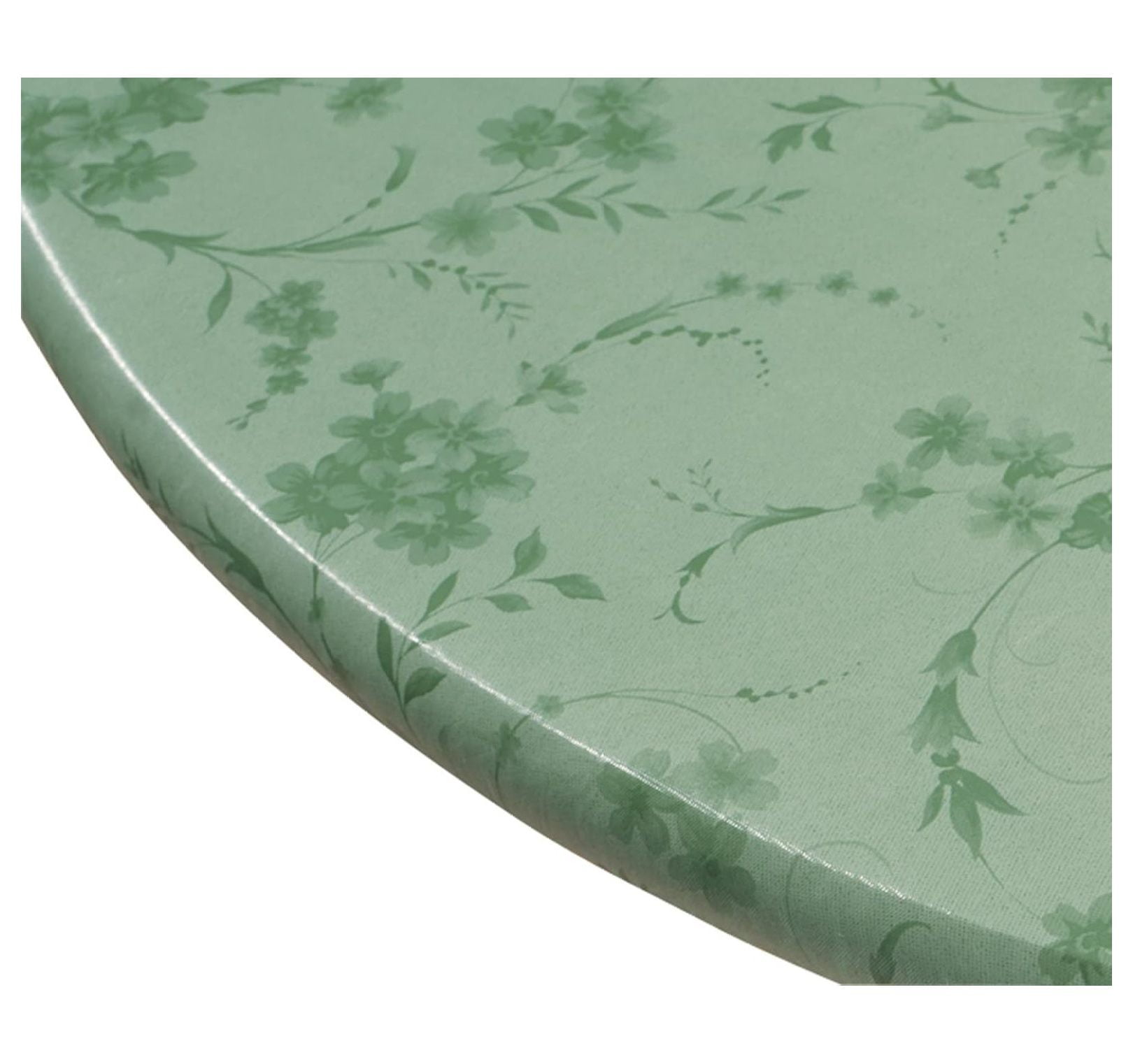 Floral Swirl Vinyl Elasticized Table Cover OVAL 52X76 - Walmart.com