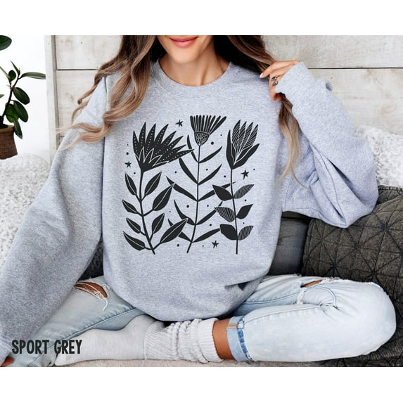 Floral T-Shirt, Wildflowers T-Shirt, Flower T-Shirts, Flowers Crewneck ...