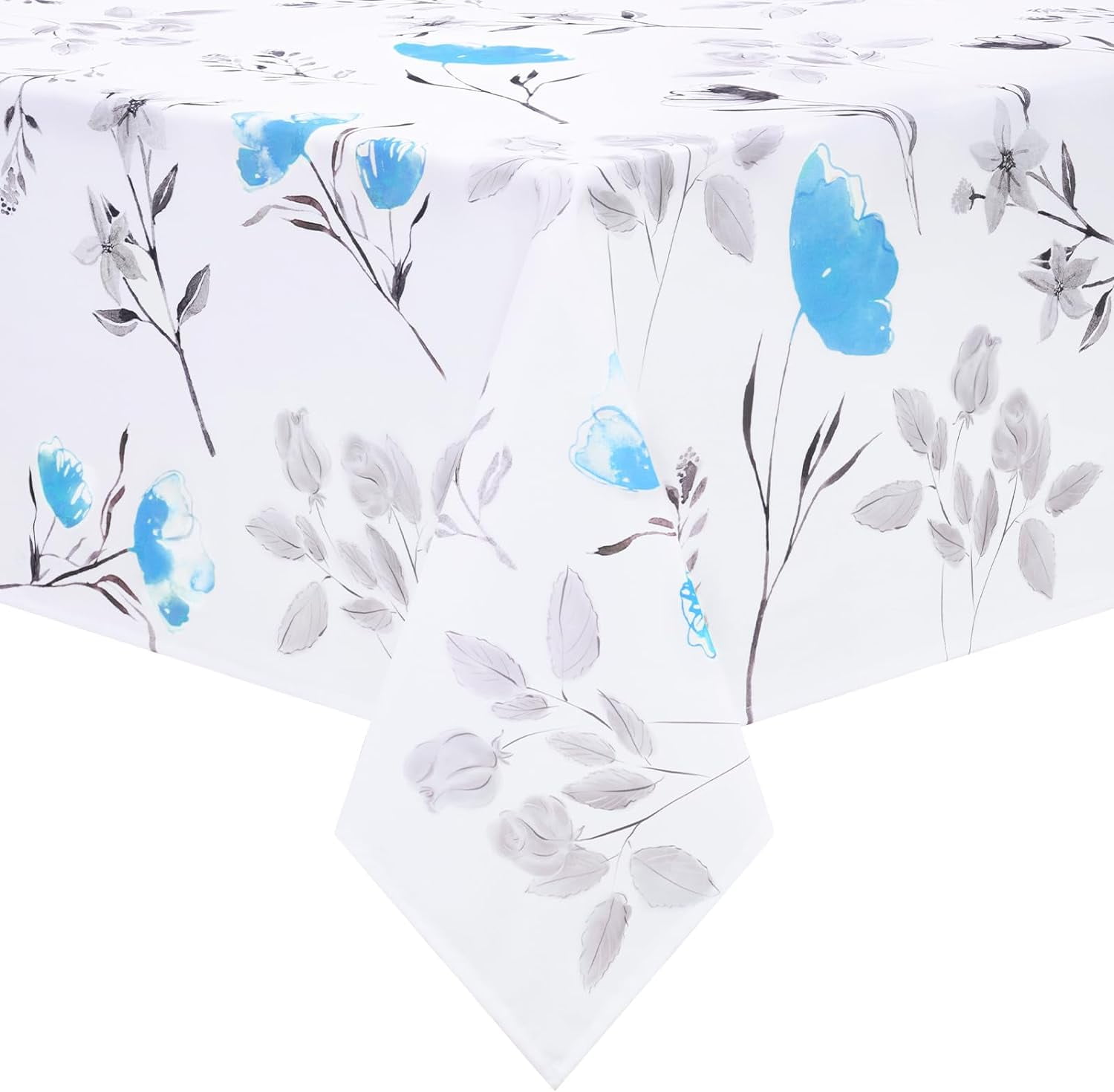 Floral Tablecloth 60x84 Inch Rectangle, Flower Decoration Table Cloth ...