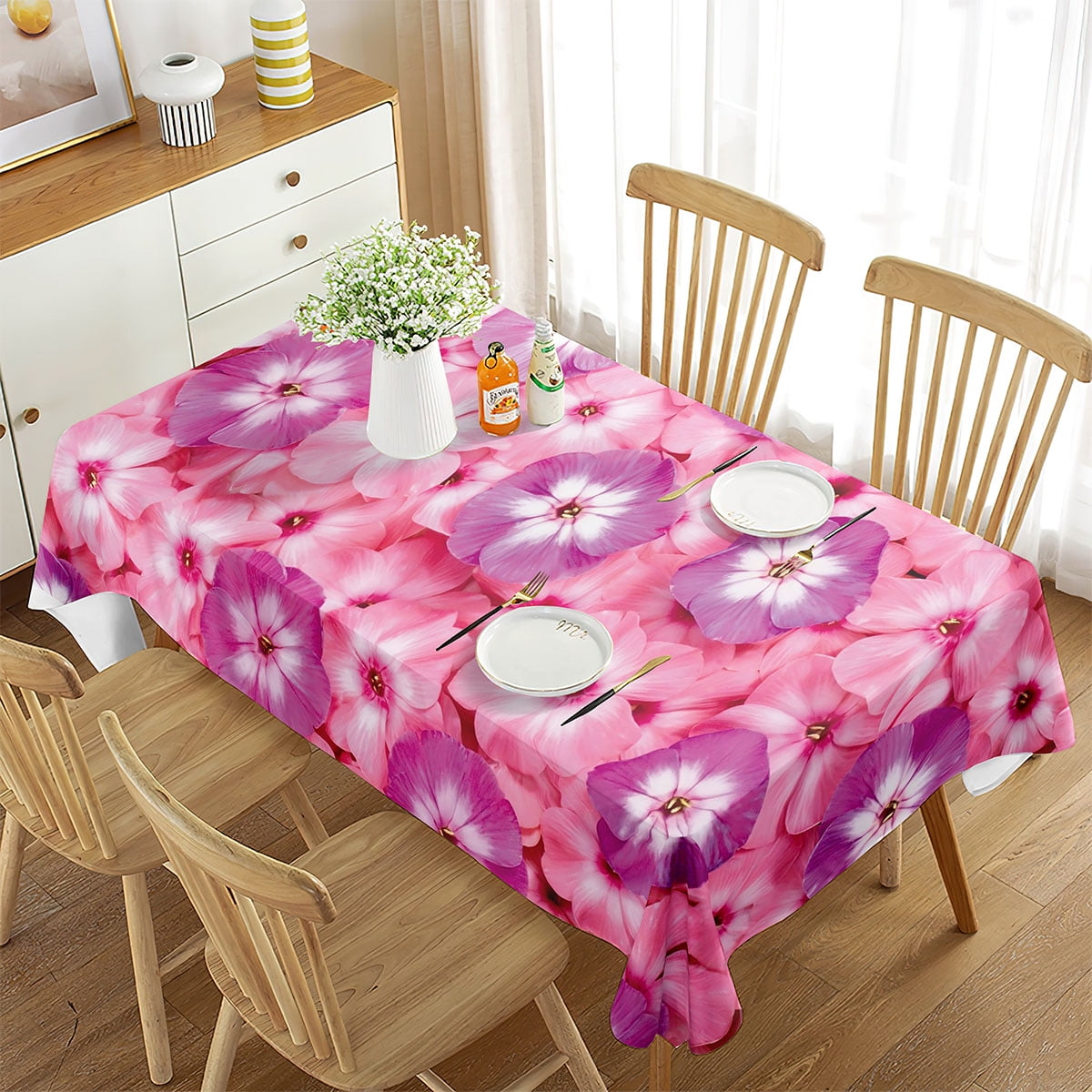 Floral Tablecloth Rectangular Little Fresh Aesthetic r Tablecloth for ...