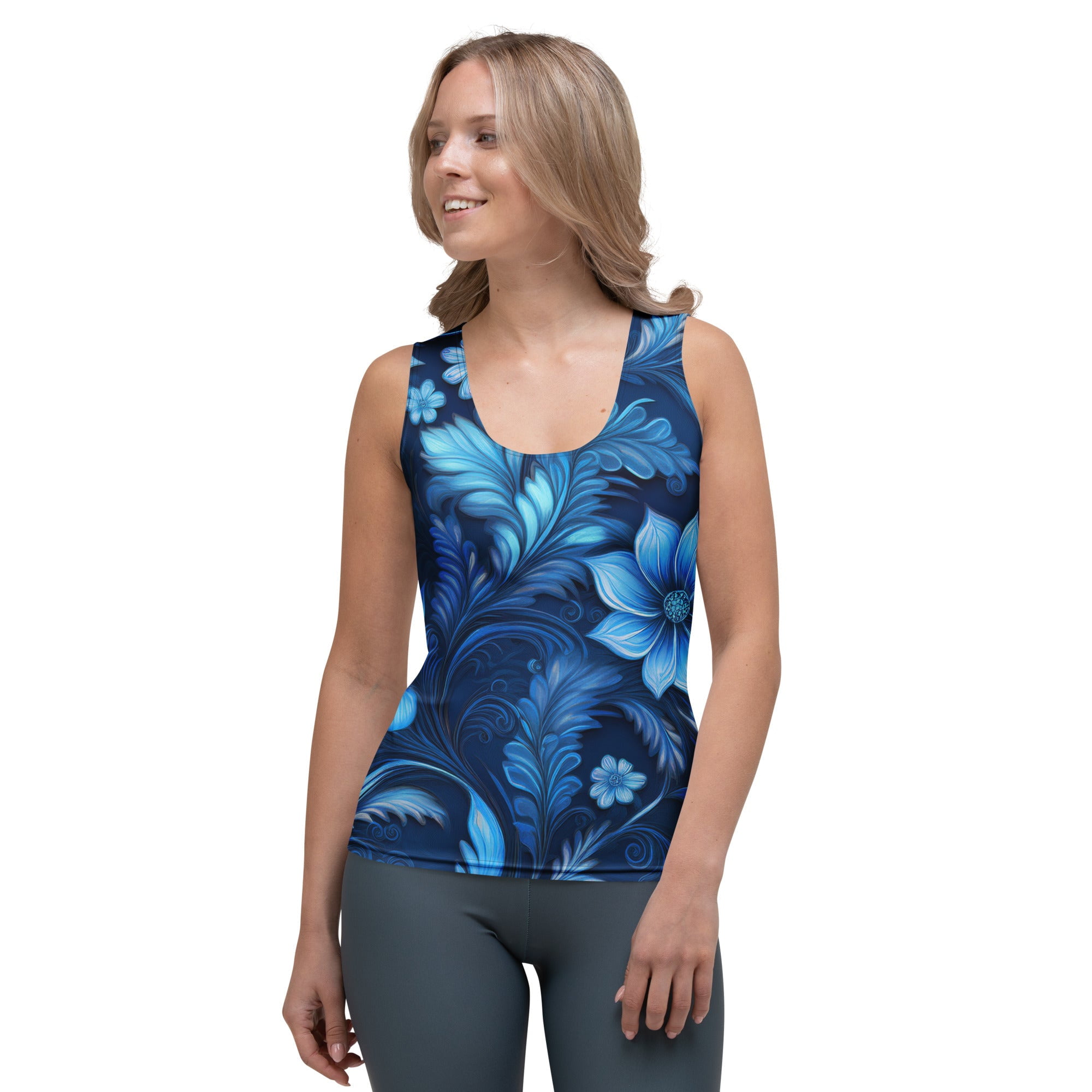 Floral Tank Top , Tank Top with Floral Print , Tank Top with Flowers ...