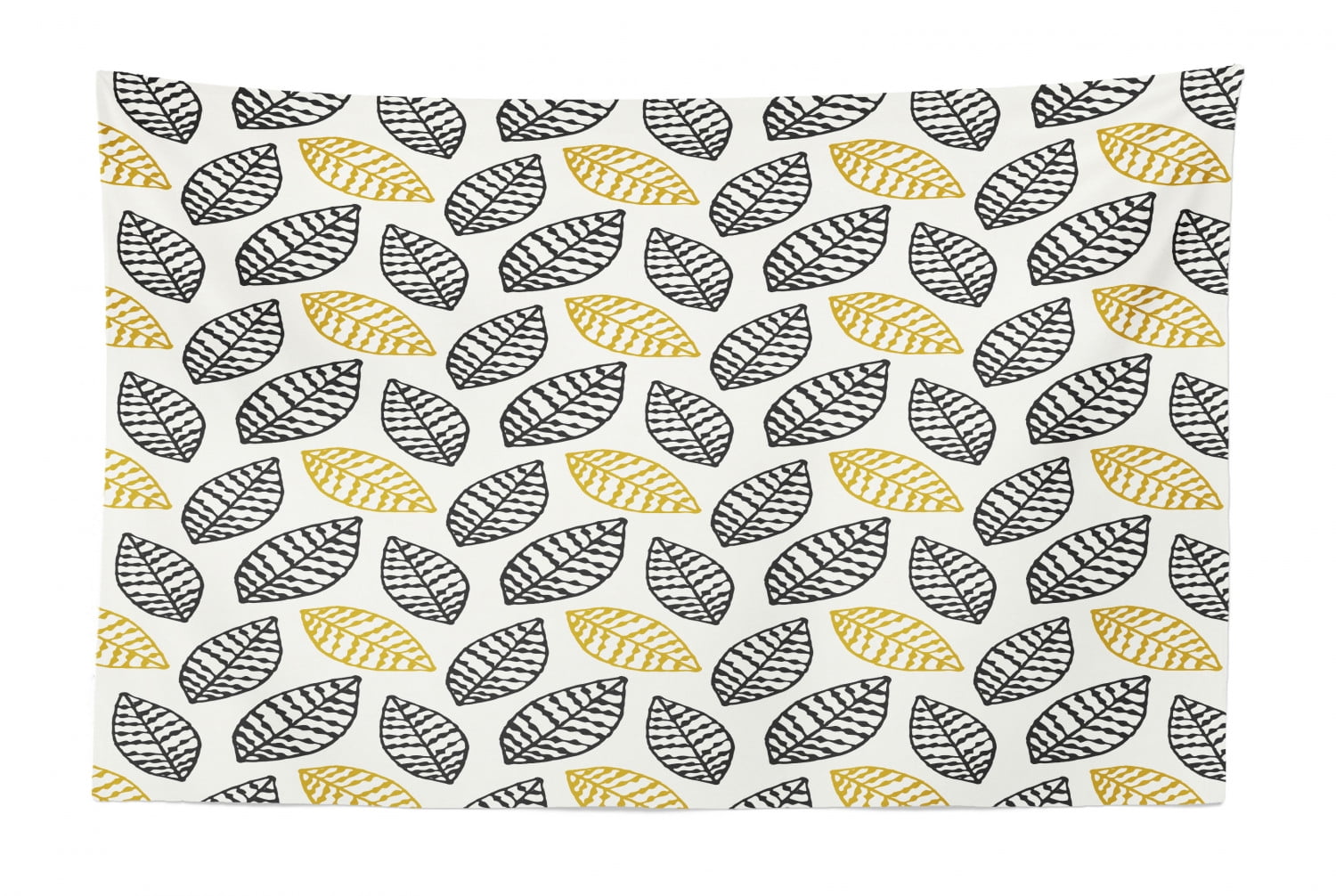 Floral Tapestry, Greyscale Tone Swirly Pattern Vintage Garden Details ...