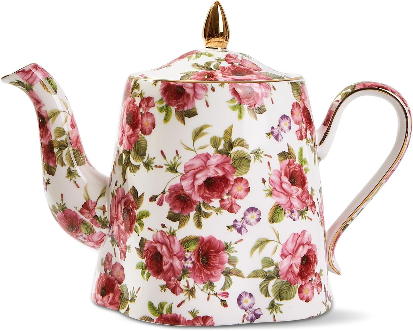 Floral Tea Pot, 34 OZ Ceramic Vintage Teapots, Porcelain Cute Tea Pot ...