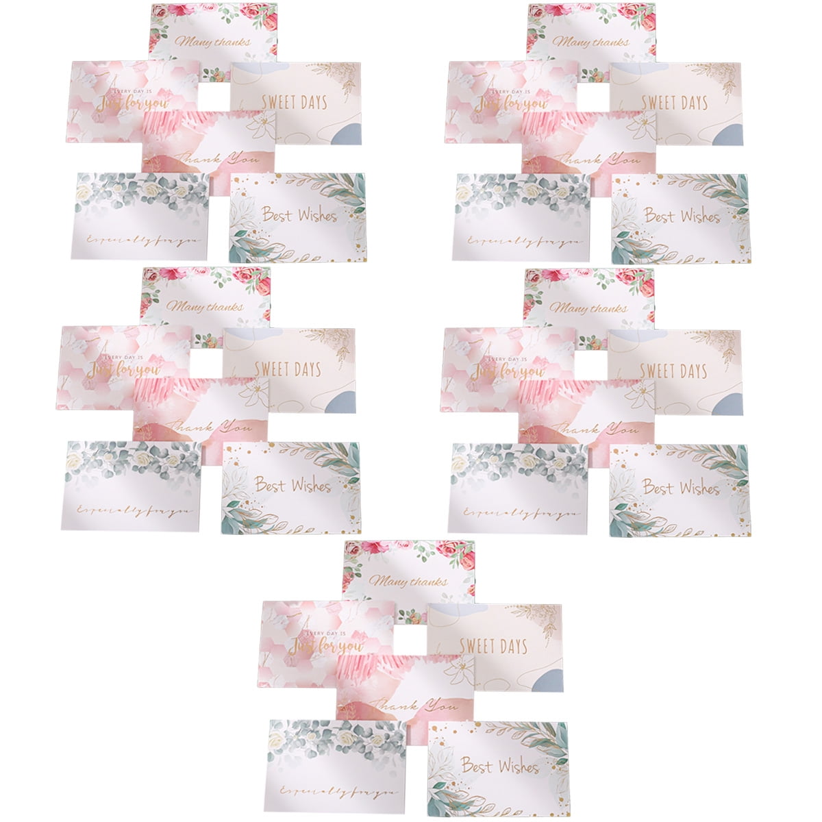 Floral Thank You Cards with Envelopes for Thank You Notes! Bulk Set of ...