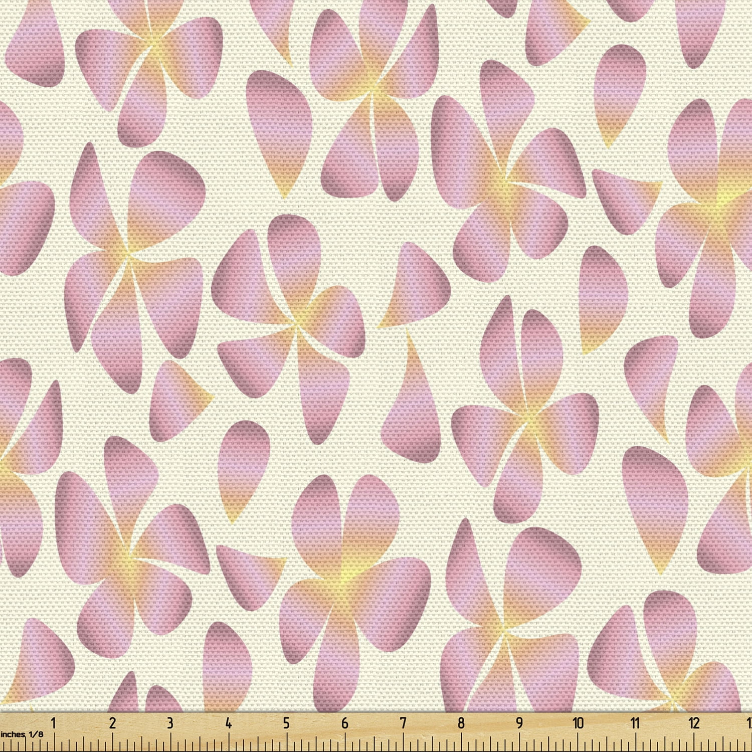 Ambesonne Floral Fabric by the Yard Upholstery, Feminine Nature ...