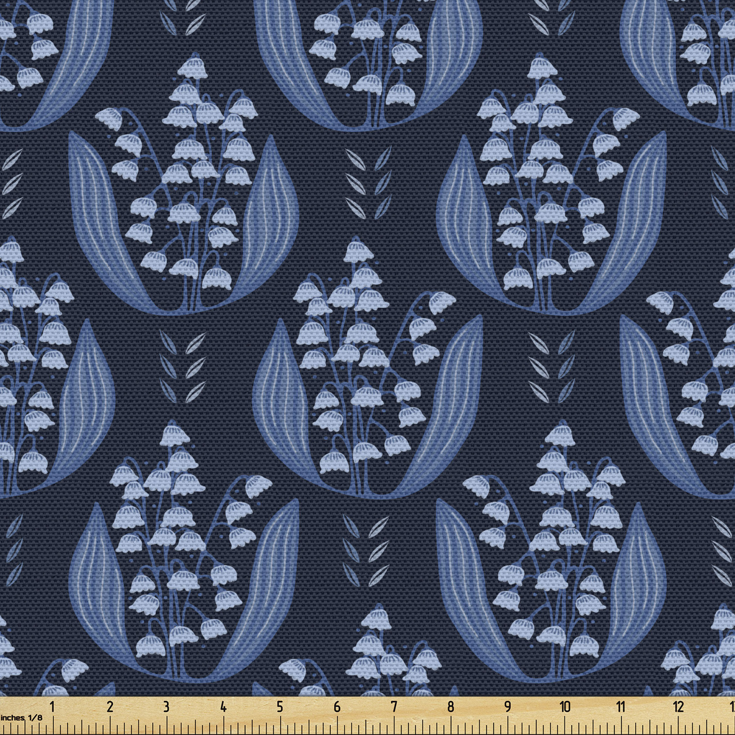 Ambesonne Floral Fabric by the Yard Upholstery, Vintage Style Garden ...