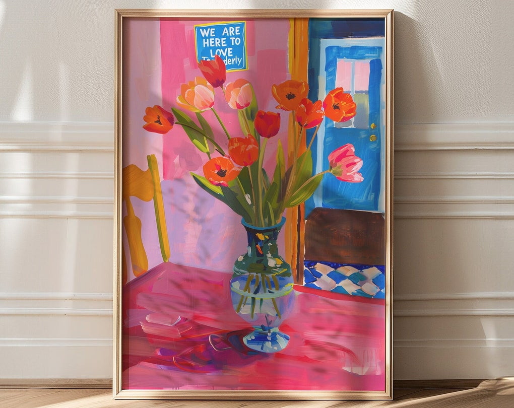 Floral Wall Art Prints, Maximalist Art, Trendy Decor, Colorful Decor ...