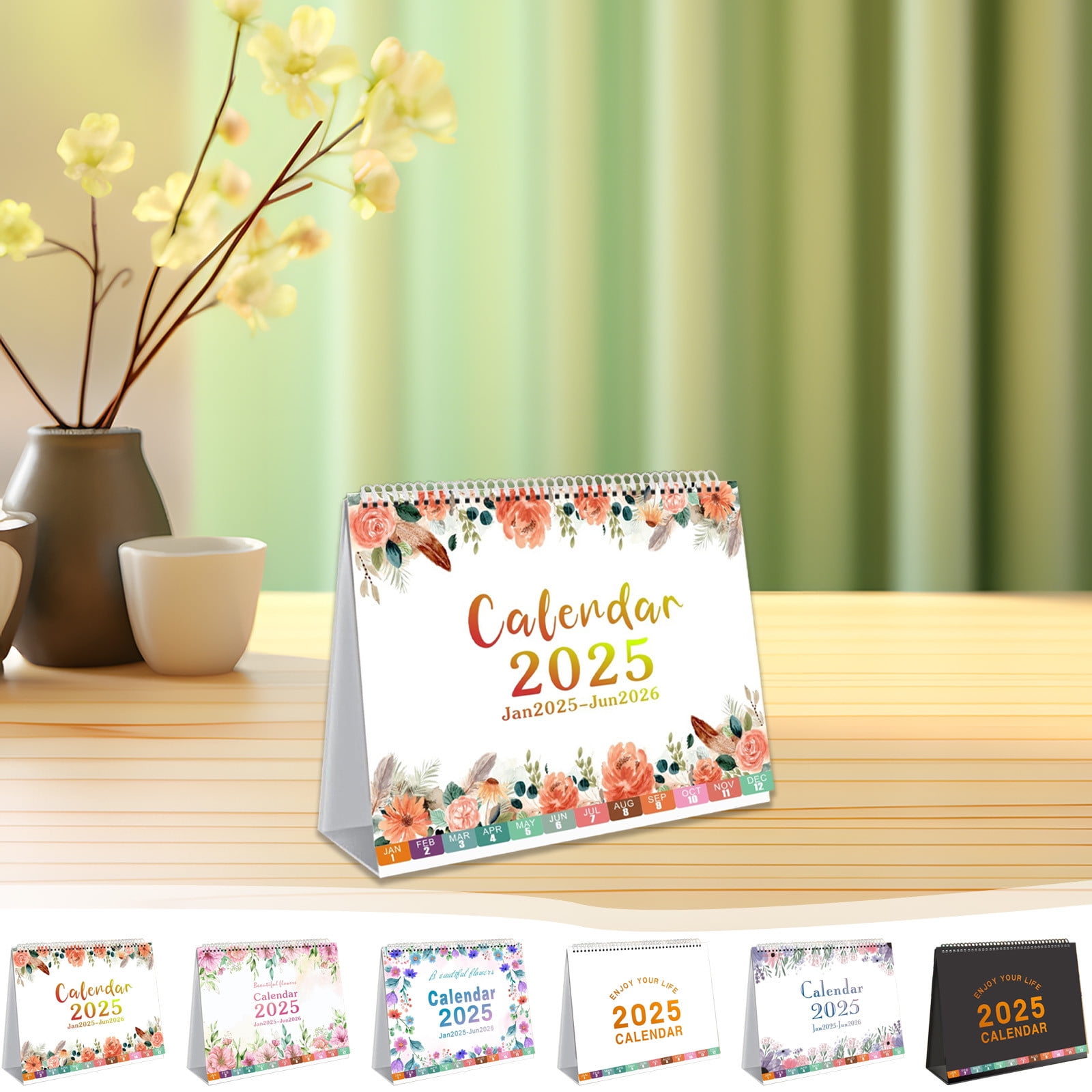 Floral Wall Calendar 2025, Mini Wall Calendar, Gorgeous Floral Designs ...