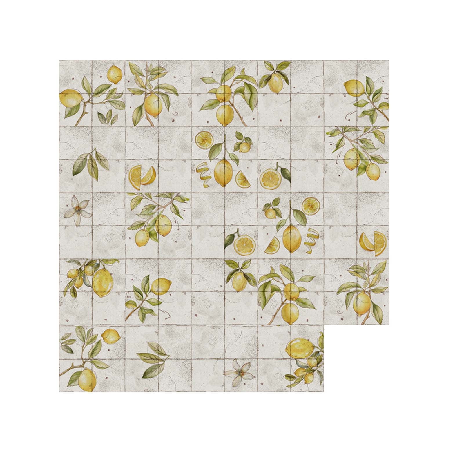 Floral Wall Decor Pvc Stickers 24Pc Peel And Stick Tile Art For ...