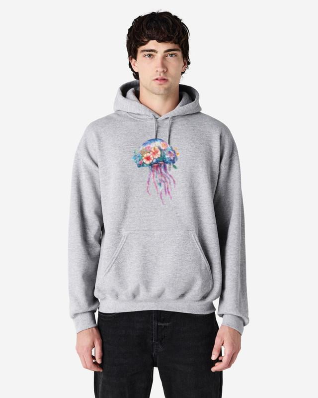 Floral Watercolor Bloom Nature Inspired Soft Pastel Art Hoodie, for men ...