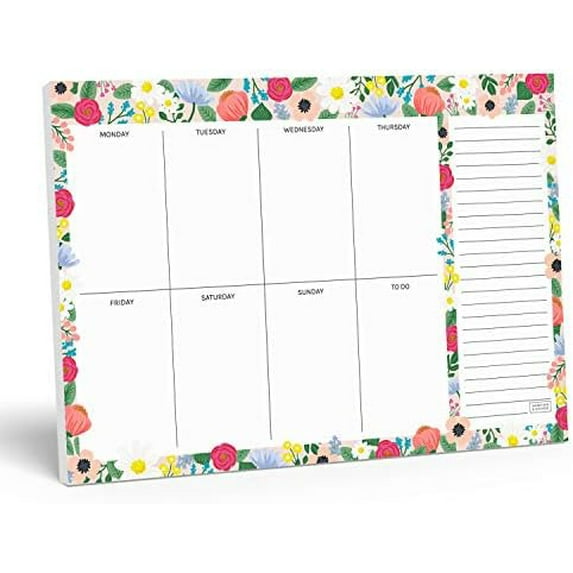 Floral Weekly Planner 2025, Undated Sheets To Do List Notepad, 7x10 ...