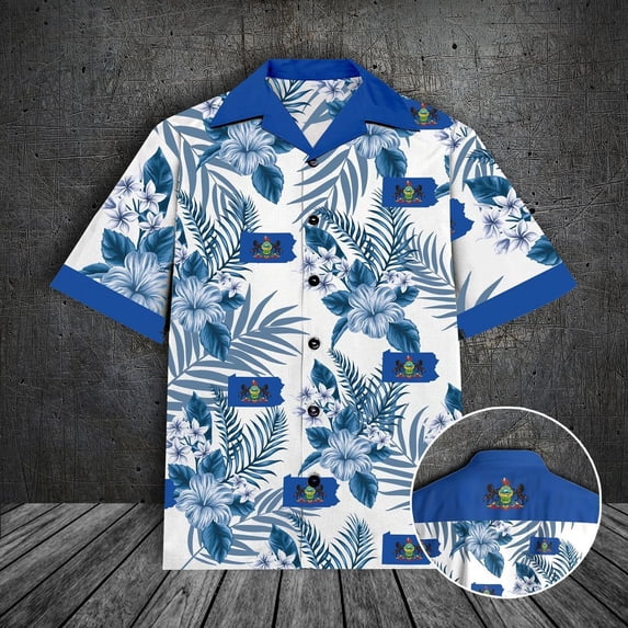 Floral White Amazing Design Hawaiian Shirt - Walmart.com
