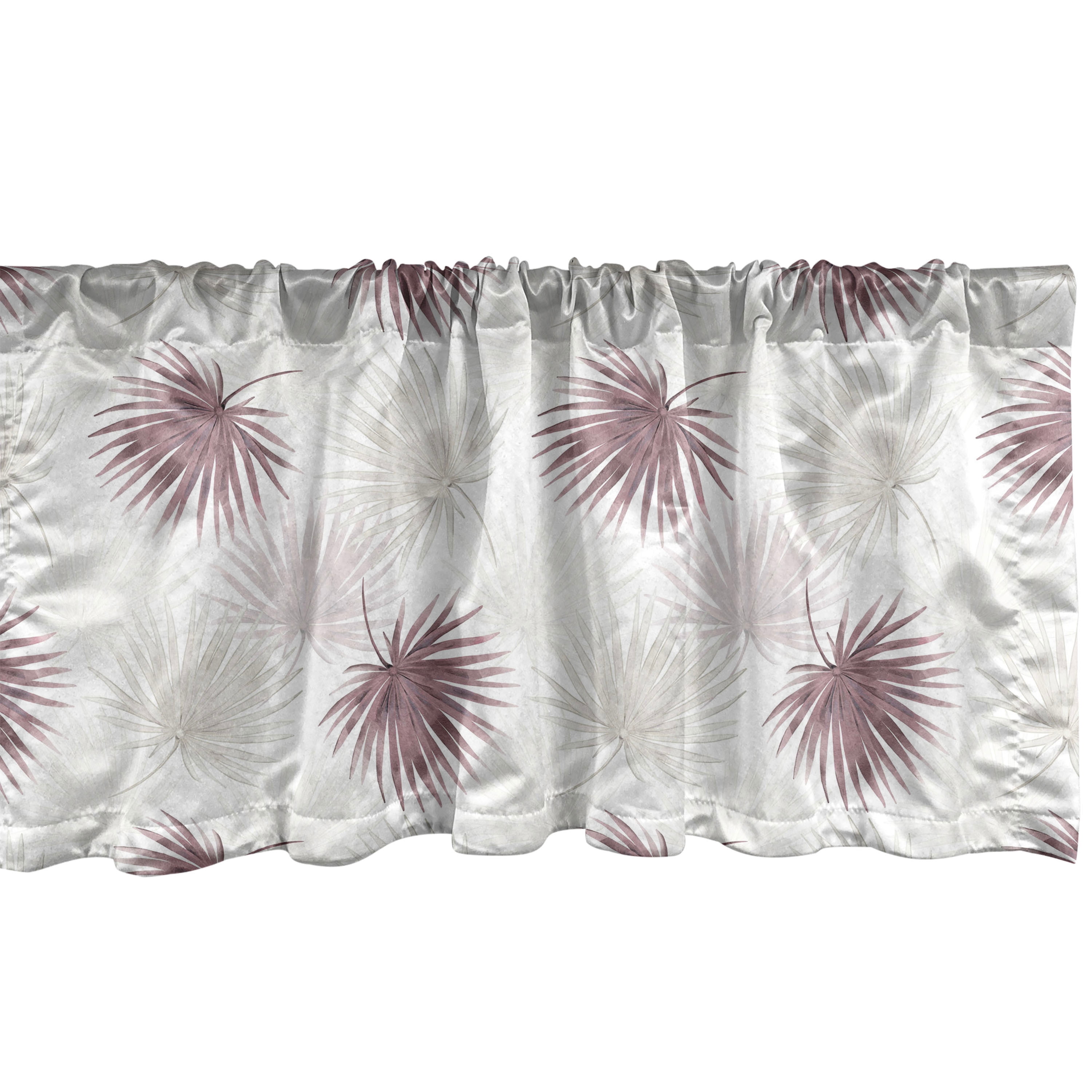 Floral Window Valance, Bohemian Style Illustrated Blossom Pattern With ...