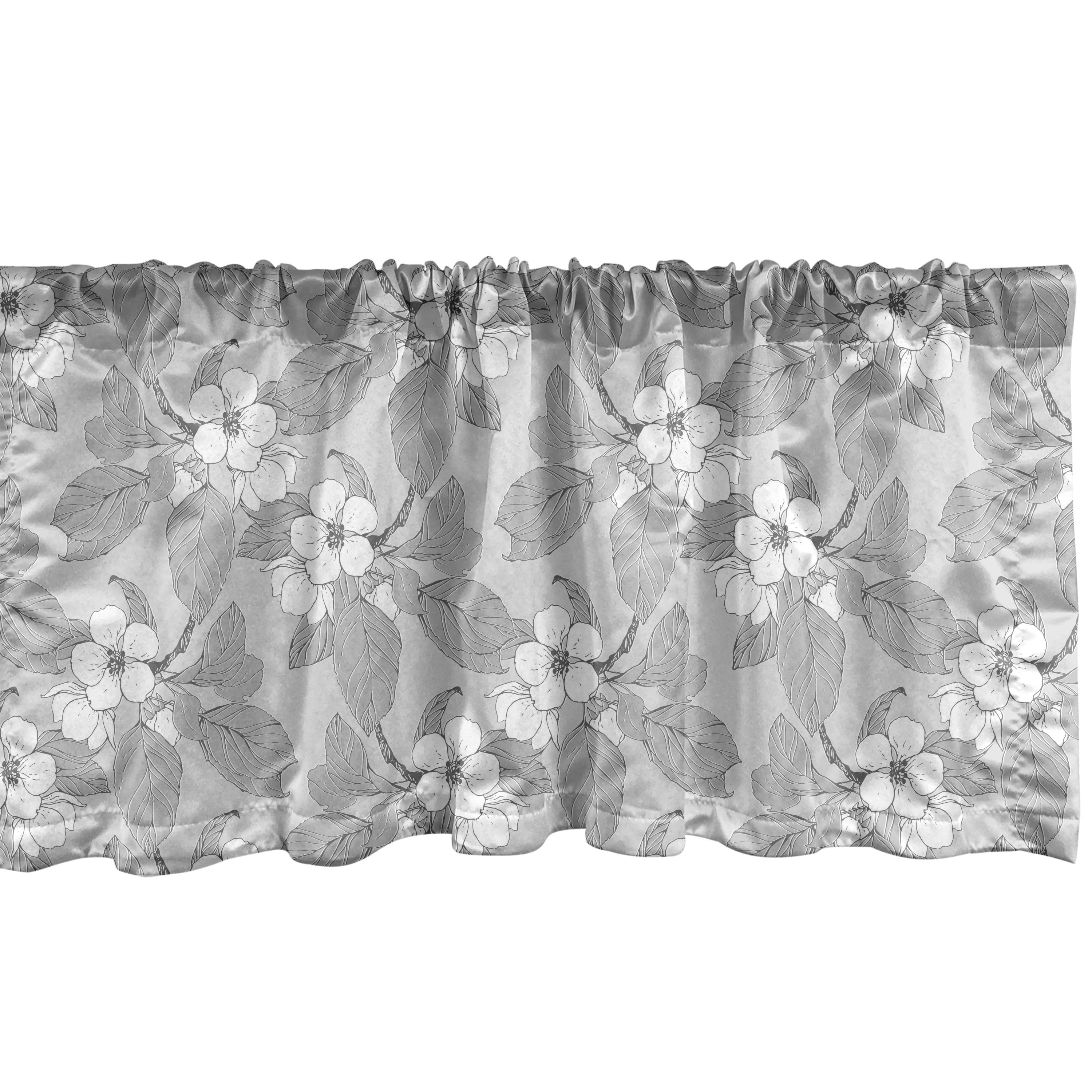 Ambesonne Floral Valance Pack of 2, Vintage Cherry Blossom Petal, 54 ...