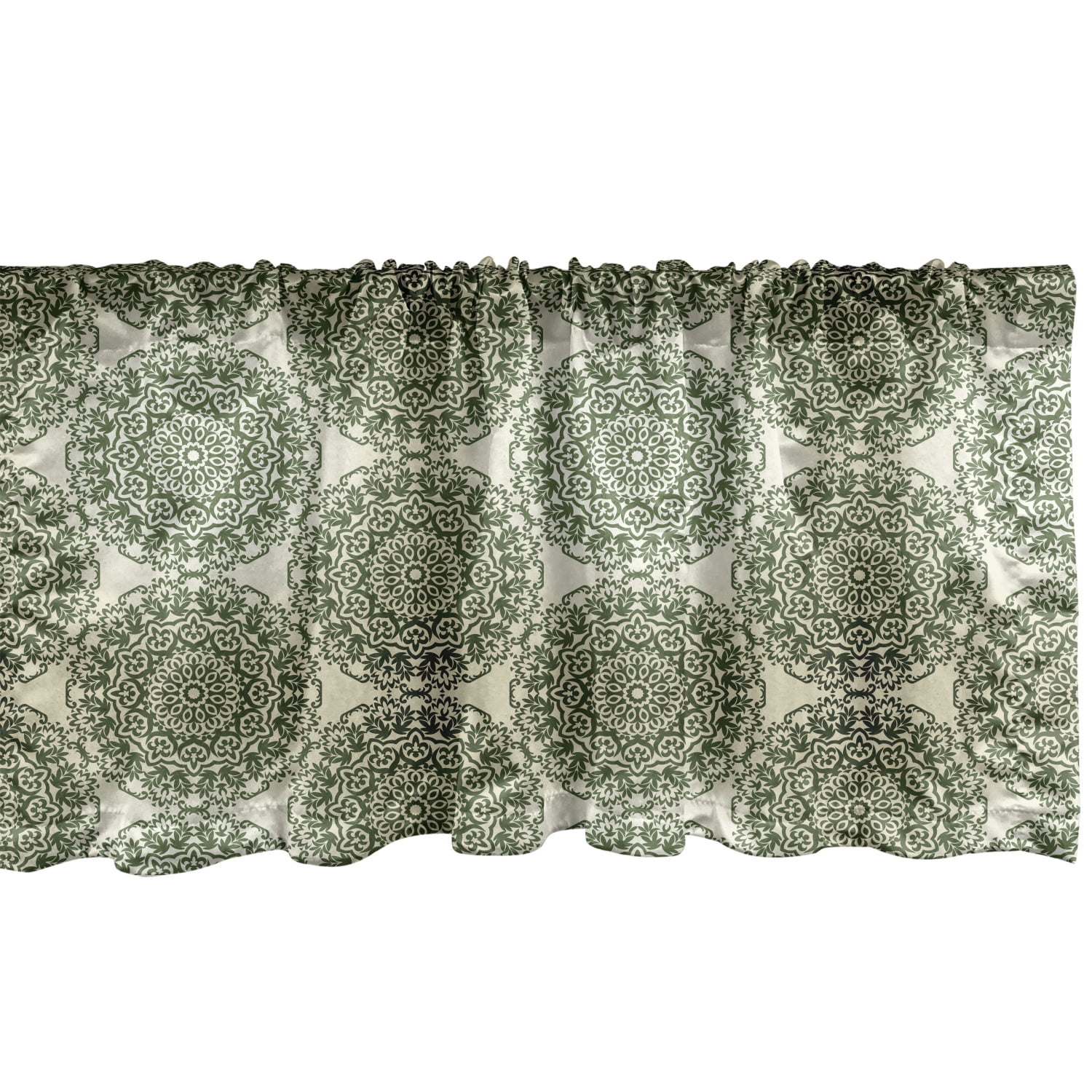 Floral Window Valance Pack of 2, Shapes Flourishing into Flower Like ...