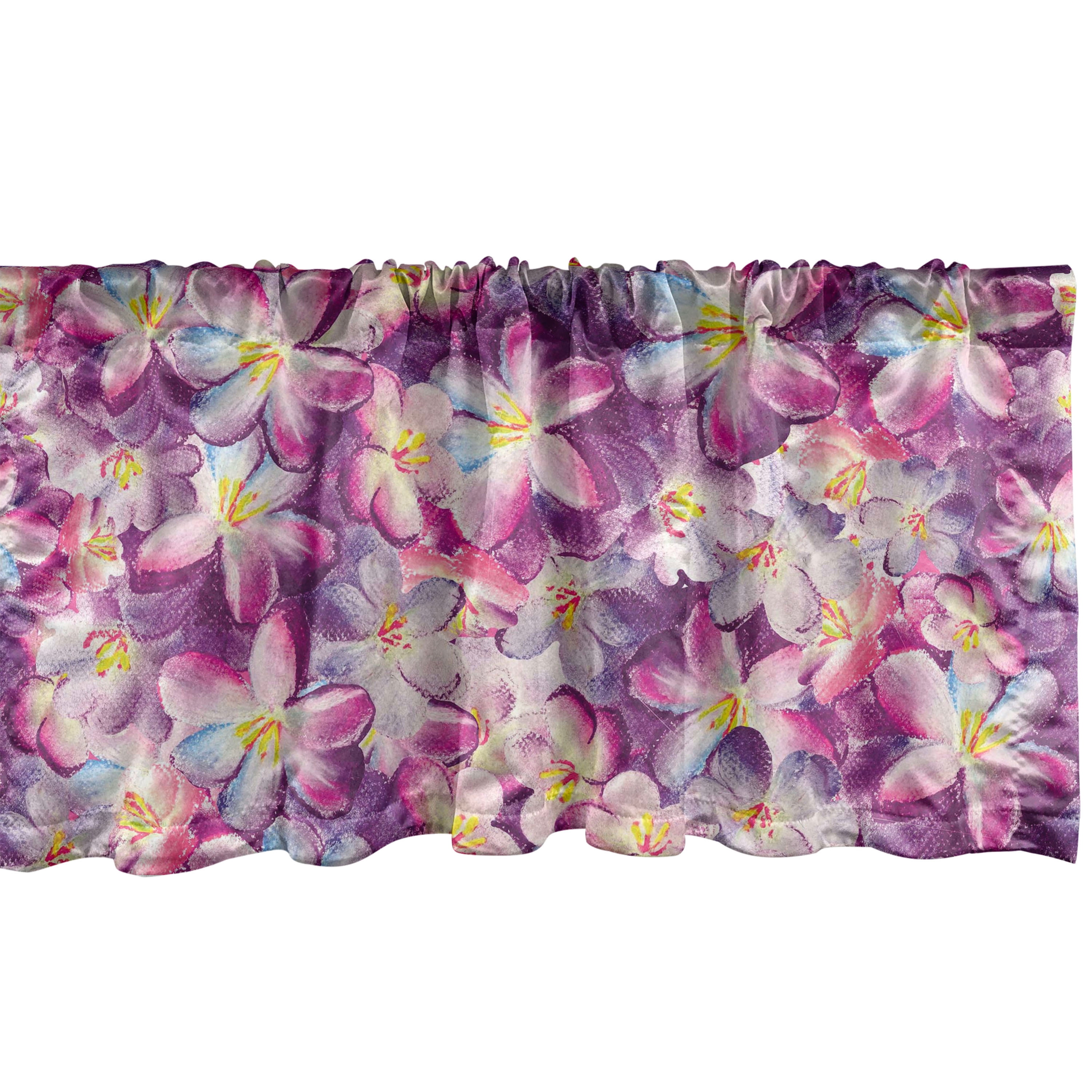 Floral Window Valance, Spring Garden Inspired Colorful Painting Like ...