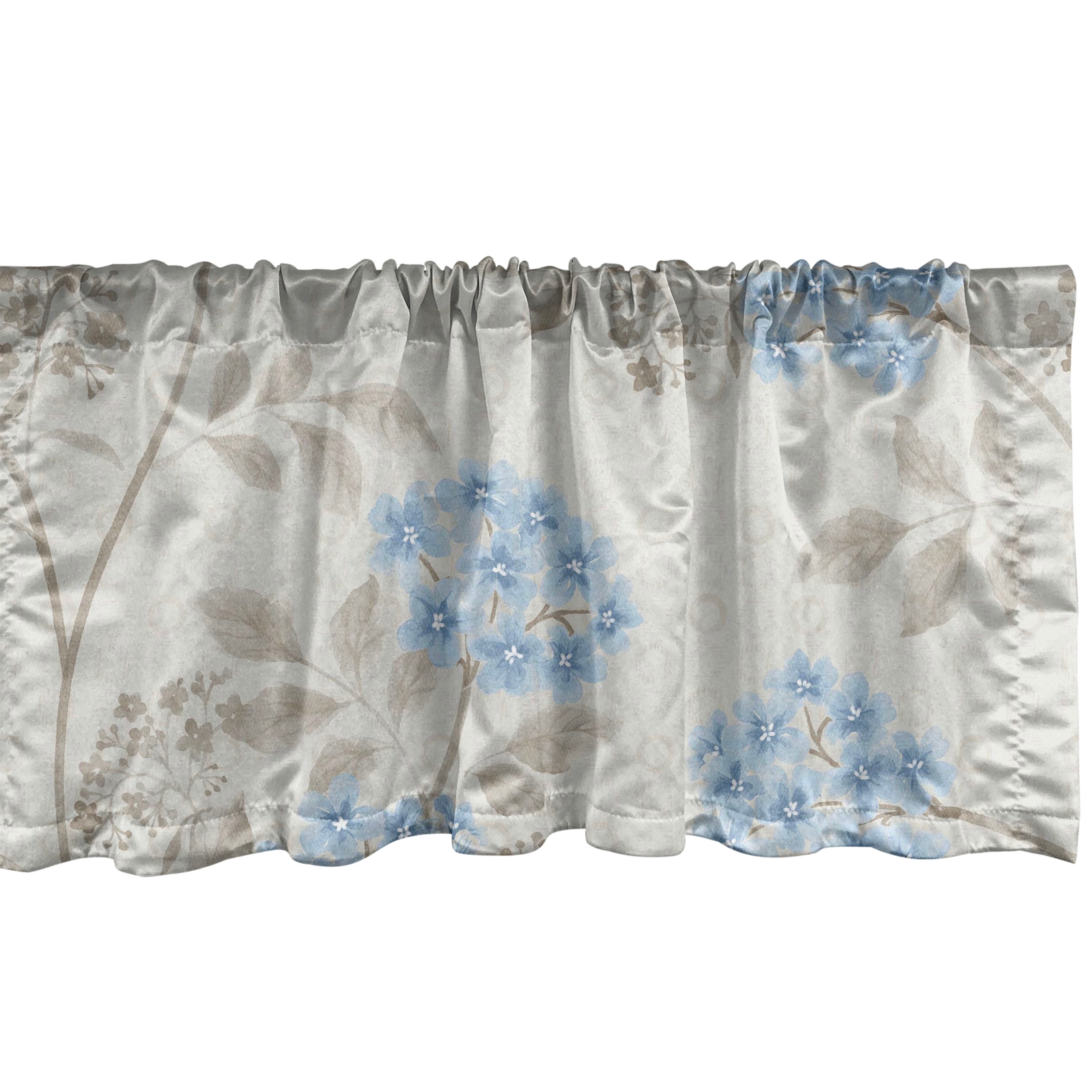 Floral Window Valance, Traditional Vibe Digital Blossom Illustration ...