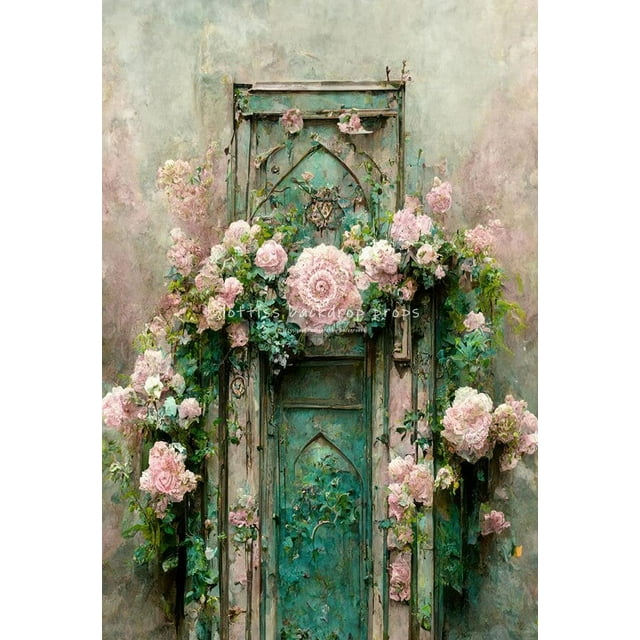 Floral Windows Backdrops Retro Castle Kids Adult Photocall Oil Painting ...