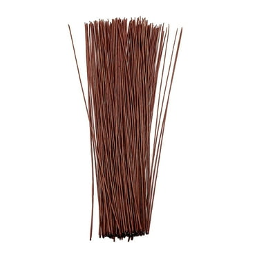 SEUNMUK 400 Pcs 15.7 Inch Craft Metal Florist Stem Wire, 14 Gauge Green ...