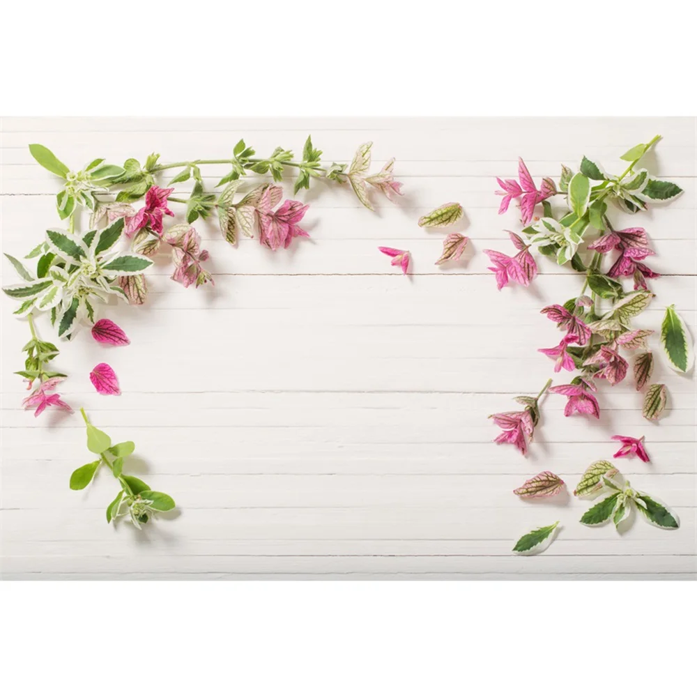 Floral Wood Food Product Photography Backdrop for Photoshoot Wood Board ...