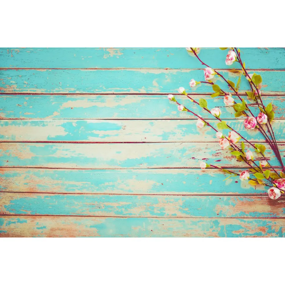 Floral Wood Food Product Photography Backdrop for Photoshoot Wood Board ...