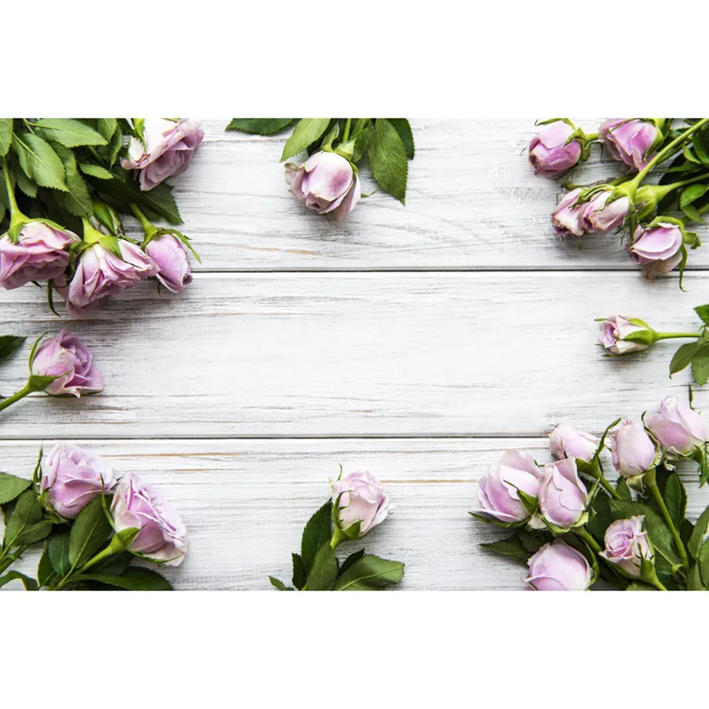 Floral Wood Food Product Photography Backdrop for Photoshoot Wood Board ...