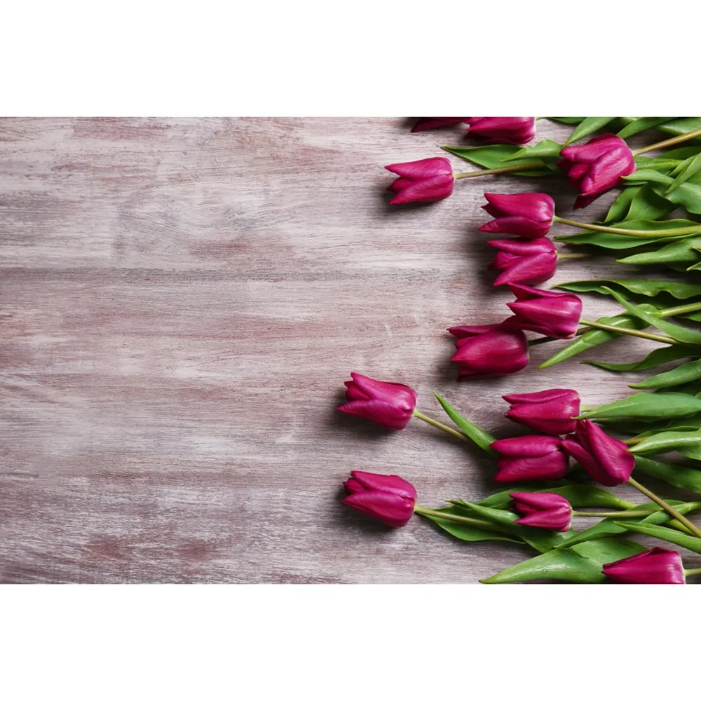 Floral Wood Food Product Photography Backdrop for Photoshoot Wood Board ...