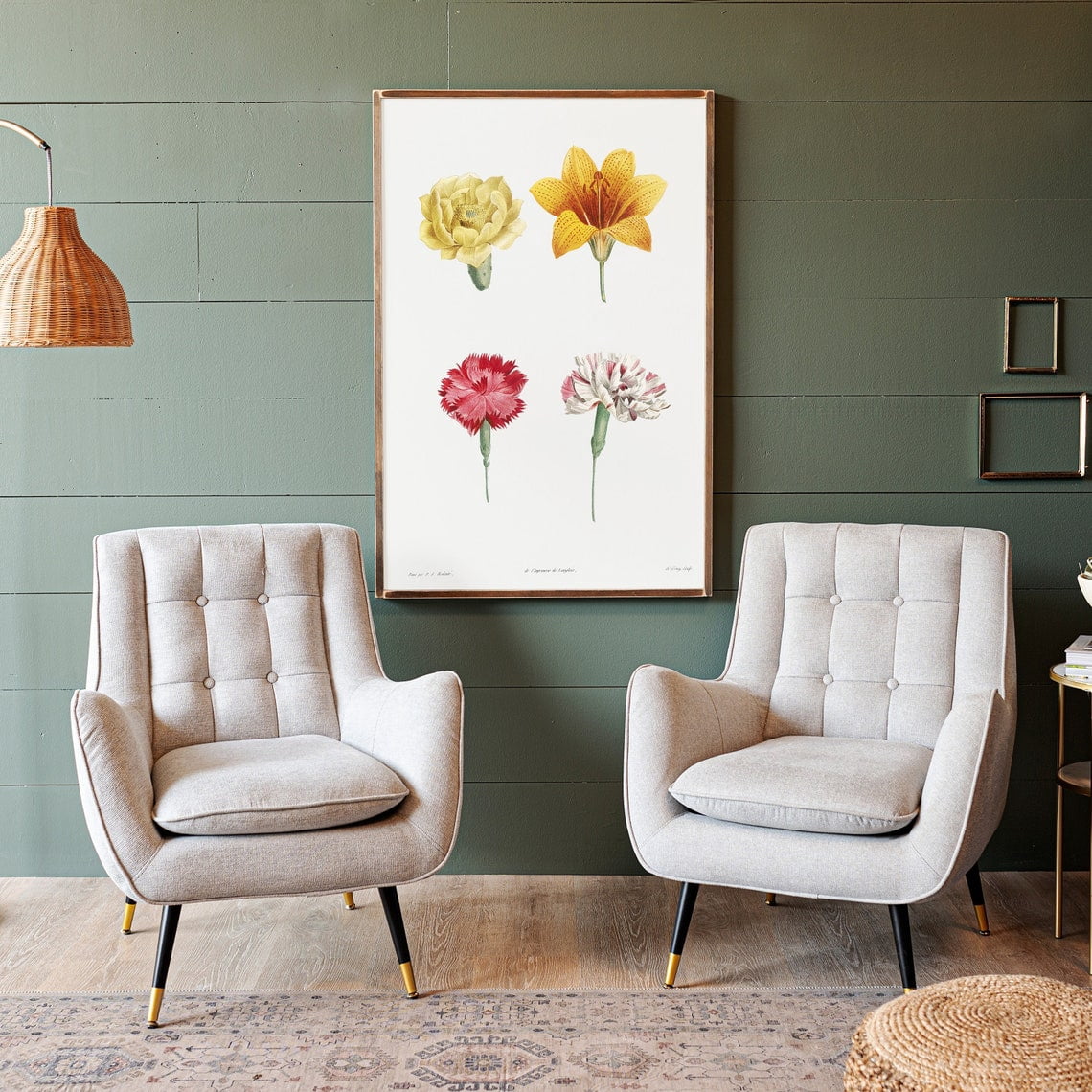 Floral Wood Sign Wall Art, Unframed Paper Poster 16x20in - Walmart.com