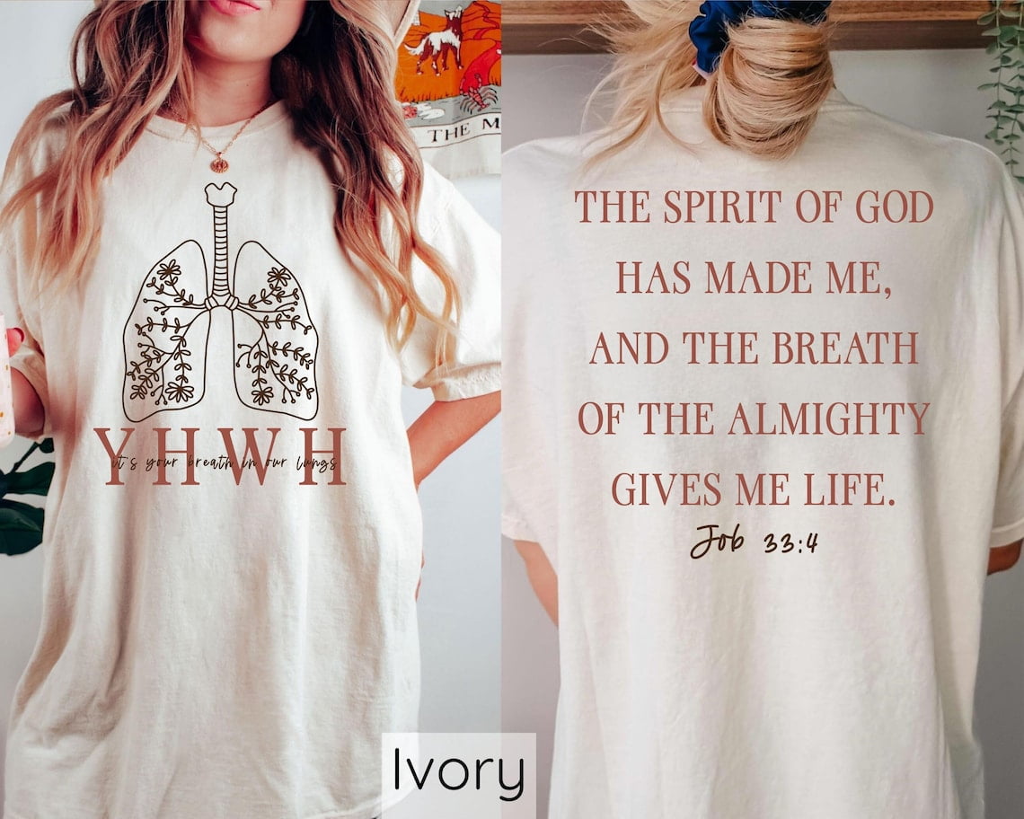 Floral YHWH Shirt, Bible Verse Yahweh Shirt, Floral Lungs T-Shirt ...