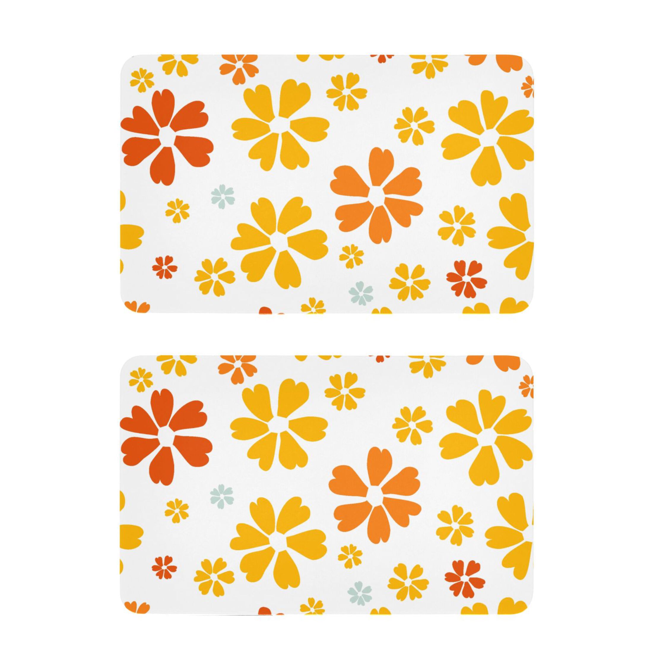 Floral Yellow Flowers Fridge Magnetic Sticker Refrigerator Magnets ...